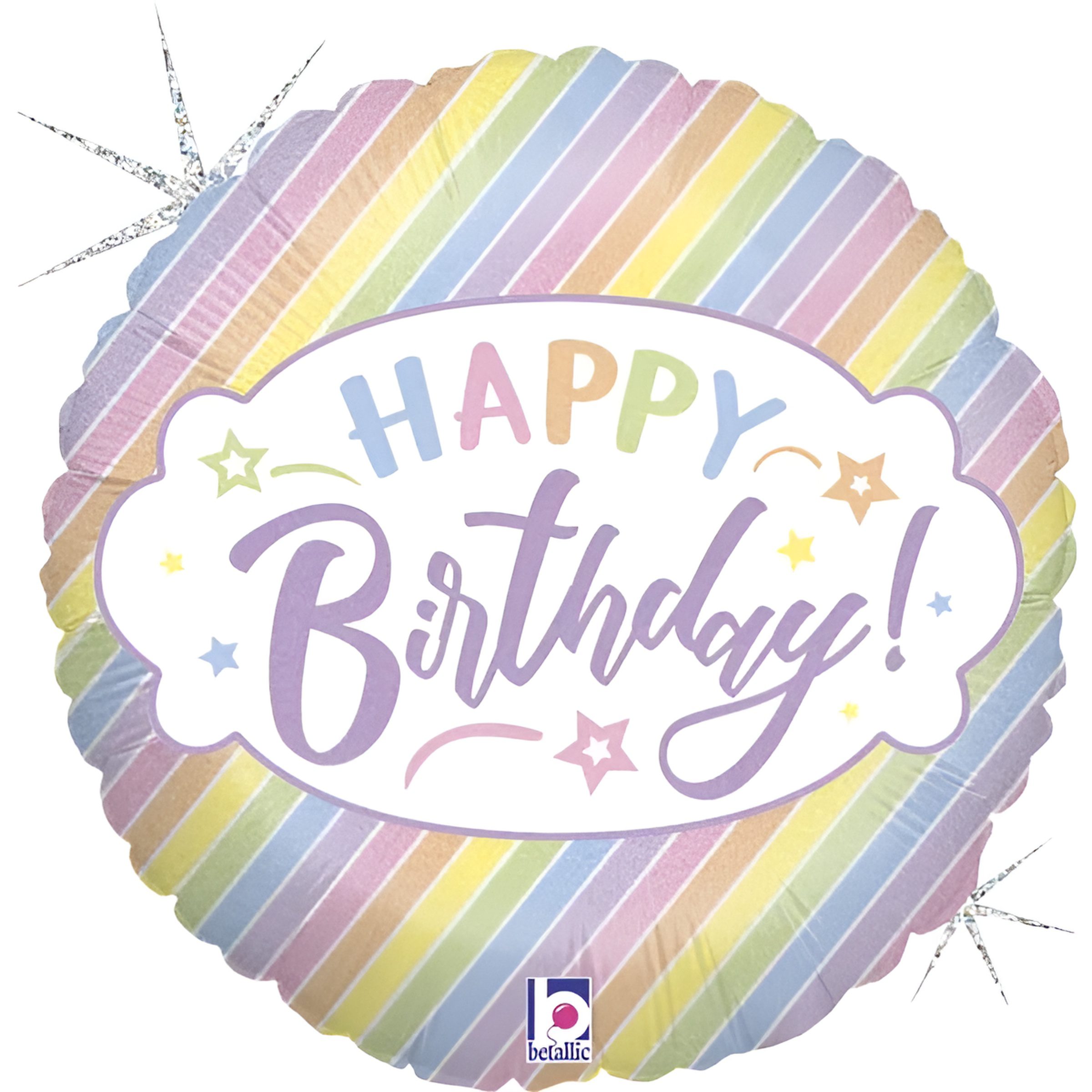 18" Pastel-Birthday balloon - Balloonoa
